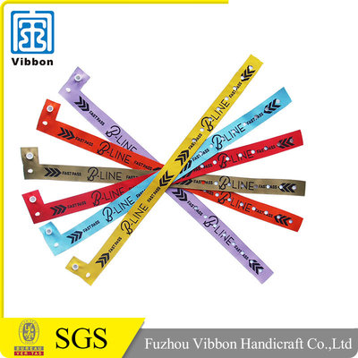 Cheap price personalised fabric Wristbands cloth woven bracelets bands for events