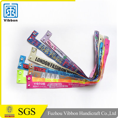 one-off time adjustable fabric wristbands for event