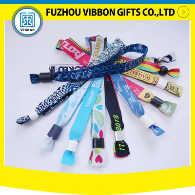Cheap price custom festival fabric Wristband bracelet event bands