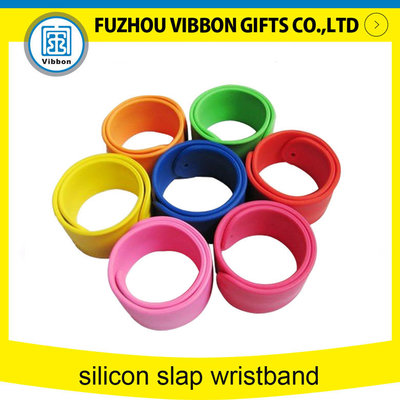 Customized Printing silicone slap bands slap bracelets