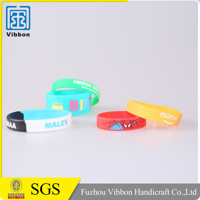 Competitive price hot sale custom made silicon wristband with logo printing