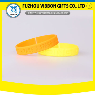 Rainbow silicon wristband gel bracelets for entrance event