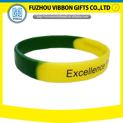 Rainbow silicon wristband gel bracelets for entrance event