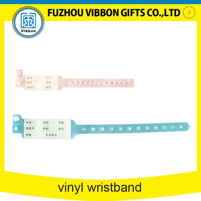 Cheap Vinyl/ PVC Hospital Patient id Wristbands Bracelets for sale