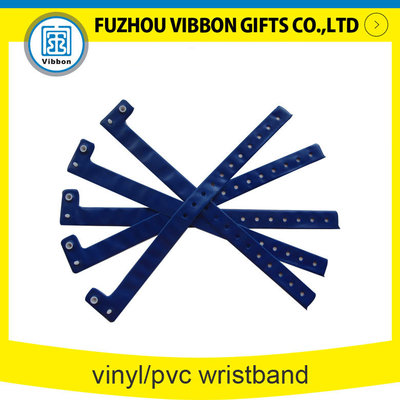 Adjustable Security Personalized PVC Wristband Bracelet for Wholesale