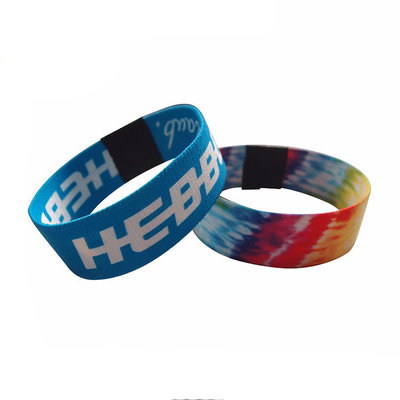 Soft polyester elastic wristband, Eco-friendly fancy elastic wrist band