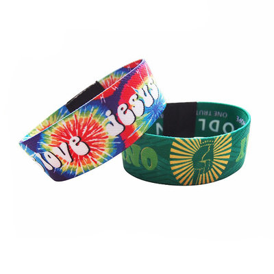 Soft polyester elastic wristband, Eco-friendly fancy elastic wrist band