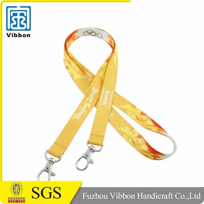 Custom logo professional sublimation printing lanyard neck for conference