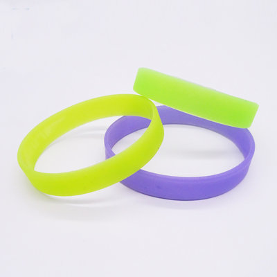 Promotional Gifts Cheap Empty Plain Silicone Wristband Blank Rubber Bracelets Multi Colorful