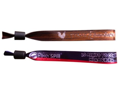 Reusable Colorful Sublimation Polyester Wristbands With Custom Logo Design
