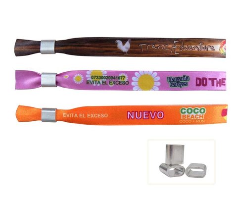Reusable Colorful Sublimation Polyester Wristbands With Custom Logo Design