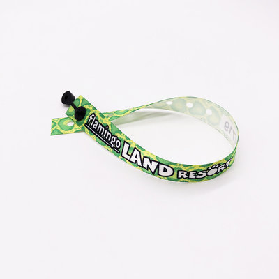 Custom Fabric Sublimation Wristbands Satin Wristband With Plastic Clip