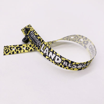 Custom Fabric Sublimation Wristbands Satin Wristband With Plastic Clip