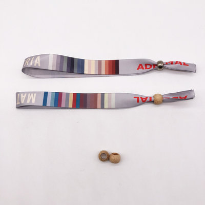 Polyester Cloth Satin Bracelet /Party Wristband With Reusable Lock