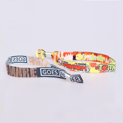 Custom Logo One Time Used Woven Wristband