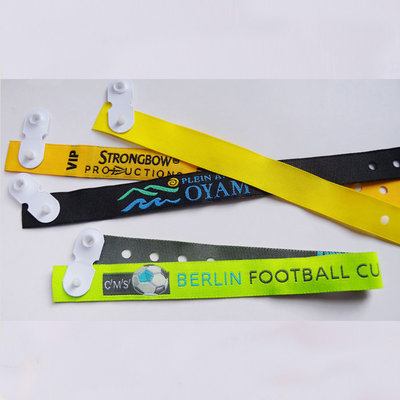 Custom Logo One Time Used Woven Wristband