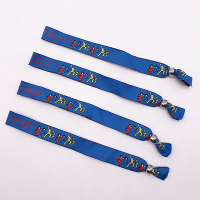 Colorful Woven Fabric Festival Style Wristband For Events