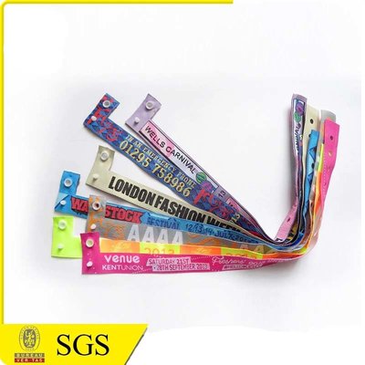 Hot Sell Promotional L Shape Woven Wristbands Events One-off time Adjustable Fabric Wristbands