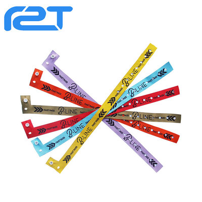 Hot Sell Promotional L Shape Woven Wristbands Events One-off time Adjustable Fabric Wristbands