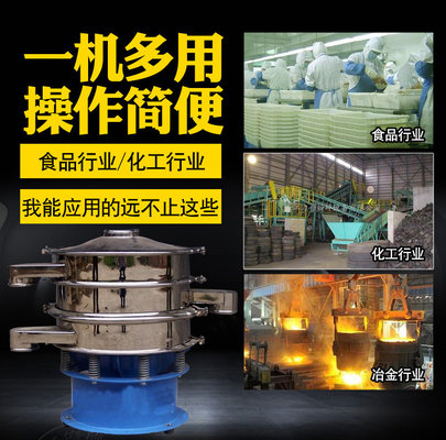 Circular swaying sieve method