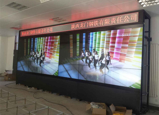 China 55 Inch 6x3 Full HD Indoor LED Video Wall 800cd/M2 Brightness For Live TV Station supplier