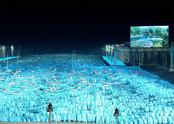 China P8 P10 DIP Multi Color LED Curtain Display , Outdoor LED Panel Constant Current supplier