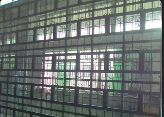 China Waterproof Wall Mounted Transparent LED Wall With Advertising Wireless 3G System supplier