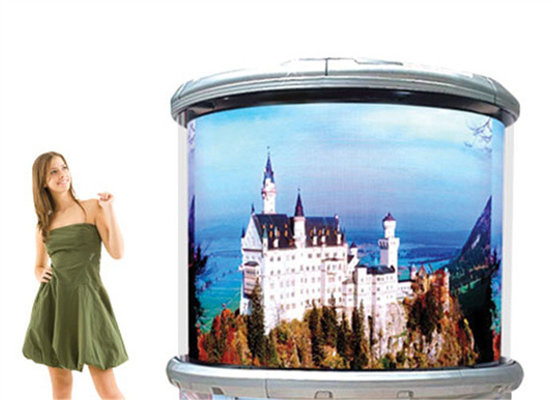 China High Resolution 4 Faces Full Color Outdoor LED Display P4 / P5 / P6 For Hotel supplier
