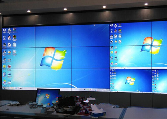 China 55 inch 1.9 mm LG panel 4k Solution 500 cd/m2 Lcd Video Wall for Monitoring Center supplier