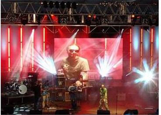 China P4 Indoor Rental Style HD LED Wall , Led Display Screen 62500 dots / ㎡ Pixel Densit supplier