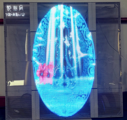 China P3.91 Indoor Transparent LED Vision Curtain For Advertising Display supplier