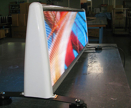 China High Resolution P5 LED Advertising Display , Taxi Top LED Screen supplier