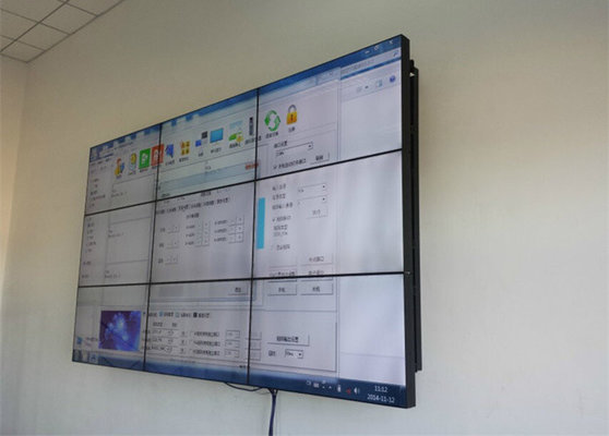 55 Inch 6x3 Full HD Indoor LED Video Wall 800cd/M2 Brightness For Live TV Station supplier