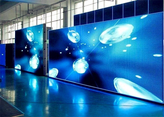 DIP346 P10 SMD LED Display RGB Floor Stand HD For Concert / Shopping Center supplier
