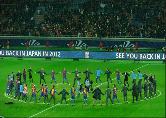 Energy Saving Programmable LED Display , Outdoor Screen Wall For Football Field supplier