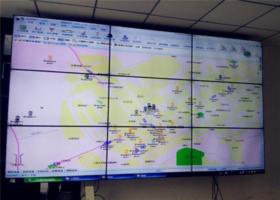 55 Inch Flexible Broadcast Video Wall , Wireless Interactive Video Wall With LED Backlights supplier