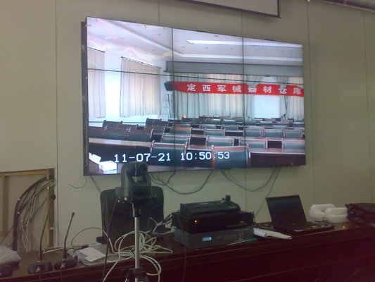 Two Full HD Signals LED Broadcast Video Wall Touch Screen For Conference 5.3mm supplier