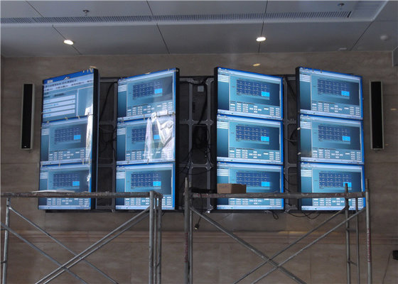 High Contrast Broadcast Video Wall Digital Signage Flexible Structure With Controller supplier
