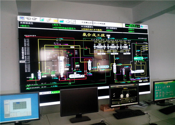 5.3mm Slim Bezel Monitor LCD Broadcast Video Wall 4x4 1920 X 1080 Resolution RS232 Cable supplier