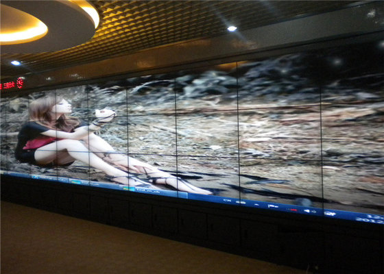 High Definition Indoor LED Video Wall With 5.3mm Seamless Wall Ultra Narrow Bezel supplier