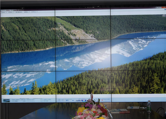 Super Narrow 4k Display Indoor LED Video Wall 5.5mm For Public Installations supplier