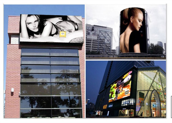 P10 Outdoor Full Color Led Display , Curtain Led Screen 14BIT With DIP346 LED Type supplier