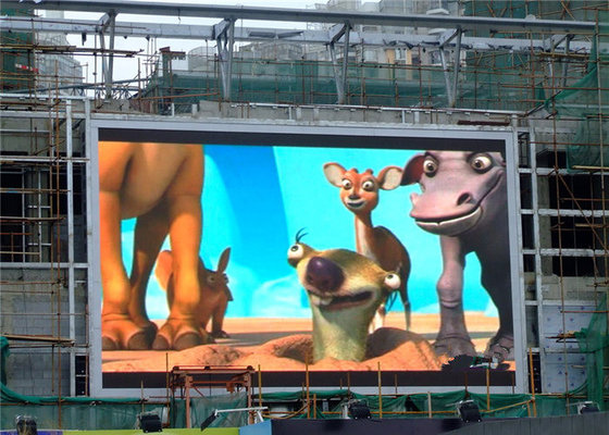 Low Power Consumption HD Outdoor LED Video Wall P10 Super Brightness For Sport supplier
