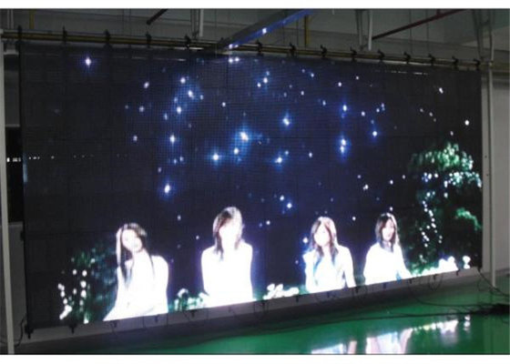 Floor Stand P3 LED Wall Hire , LED Curtain Rental Die - Casting Wider Viewing Angle supplier