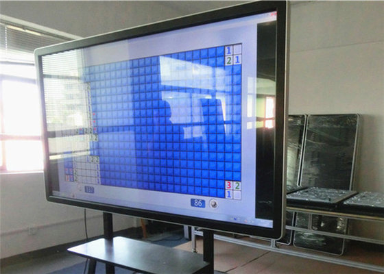 Double Points 1920*1080 Touch Advertsing LED Screen Display Floor Standing supplier