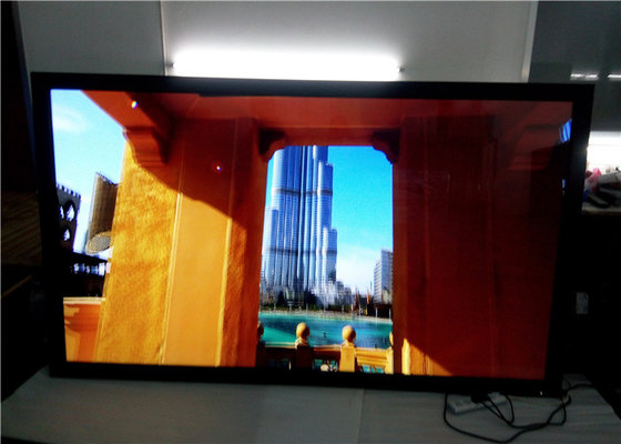 Horizontal Touch Screen Advertising LED Billboard 2 Points Floor Standing supplier