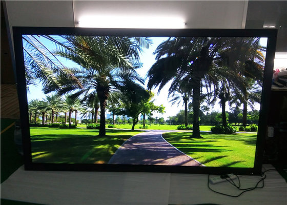 Horizontal Touch Screen Advertising LED Billboard 2 Points Floor Standing supplier