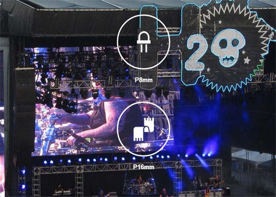 High Refresh 2 - 3 Dimention LED Screen Advertising In Outdoor Field VGA / DVI supplier