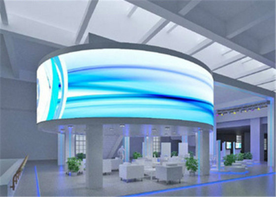 P4mm Indoor LED Cylindrical Display Screen RGB SMD 3 in 1 , High Gray Grade supplier