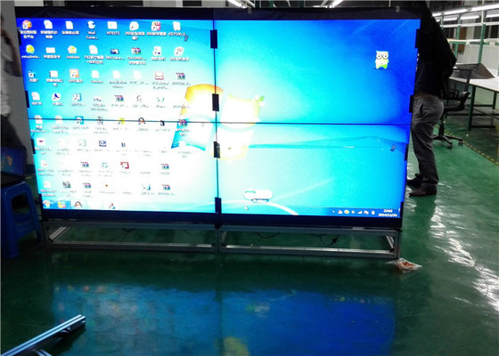 40" To 55" HD Indoor LED Video Wall Floor Stand With VGA / DVI / HDMI Signal supplier